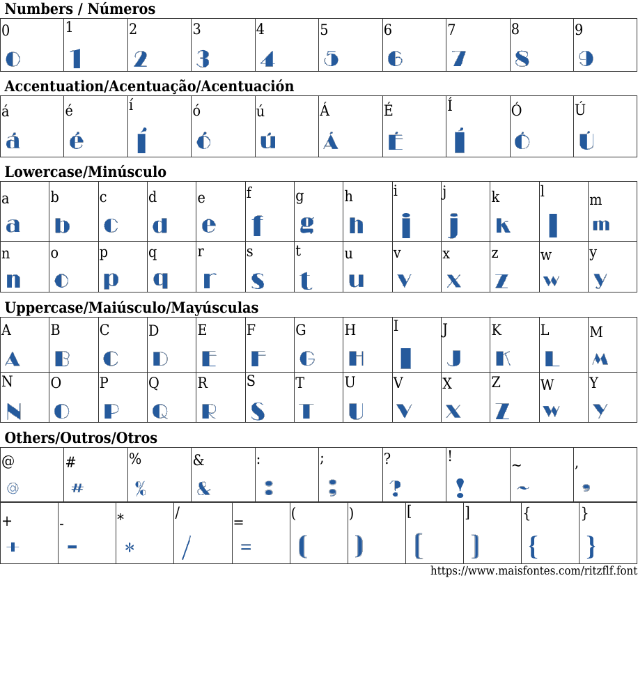 Ritz FLF: Free Font Download | MaisFontes