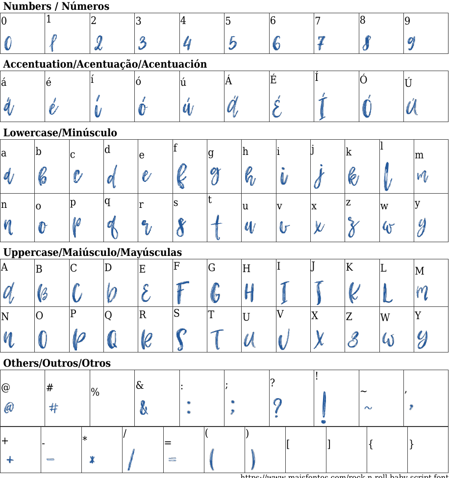 Rock n Roll Baby Script: Free Font Download | MaisFontes