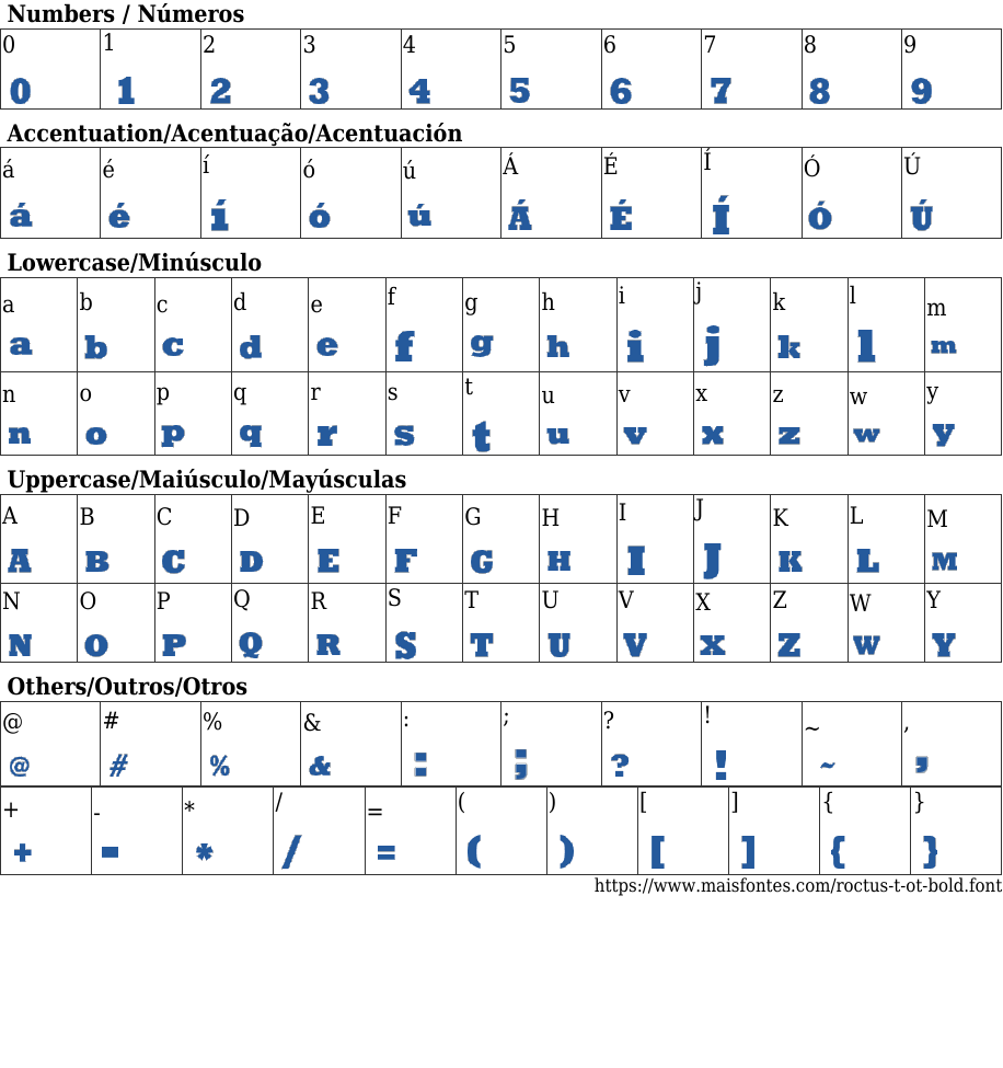 Roctus T OT Bold Font: Free Download | MaisFontes