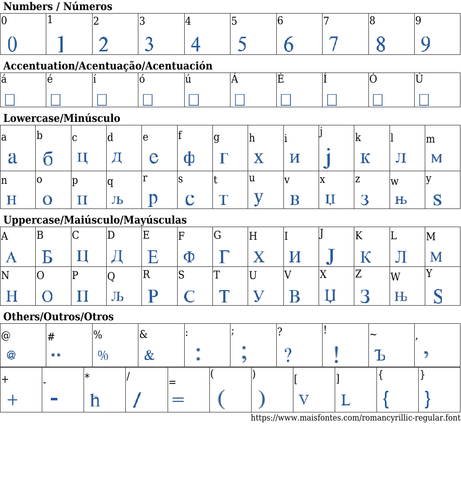 Roman Cyrillic Regular: Free Font Download | MaisFontes