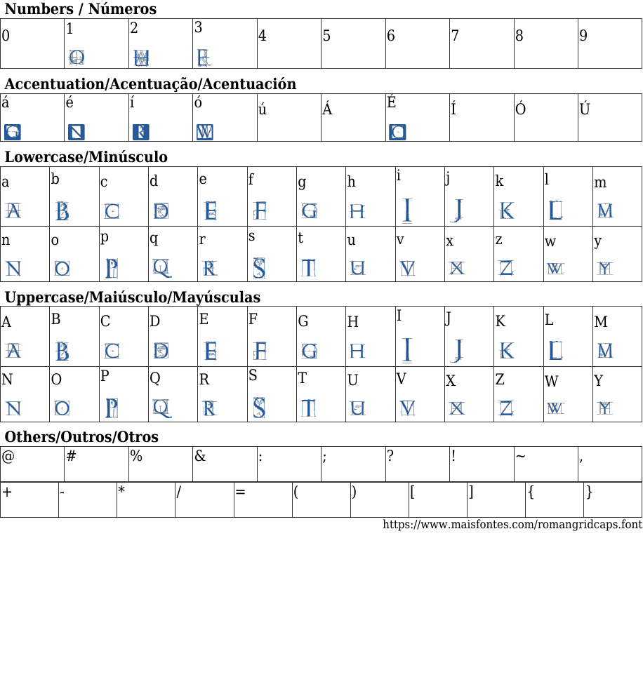 Roman Grid Caps: Free Font Download | MaisFontes