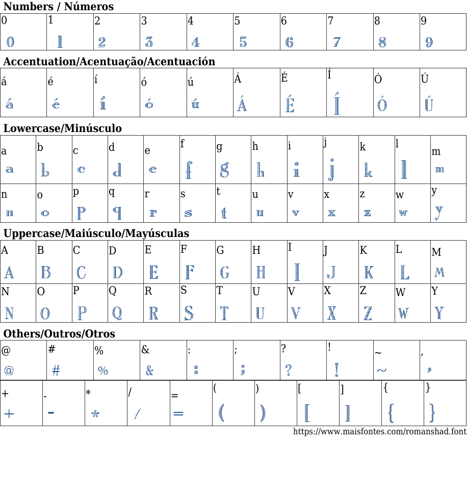 Roman Shadow: Free Font Download | MaisFontes