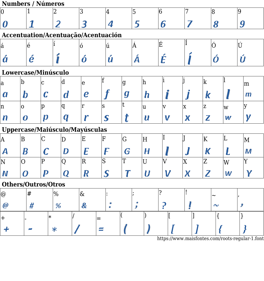 Roots Regular Font: Free Download | MaisFontes