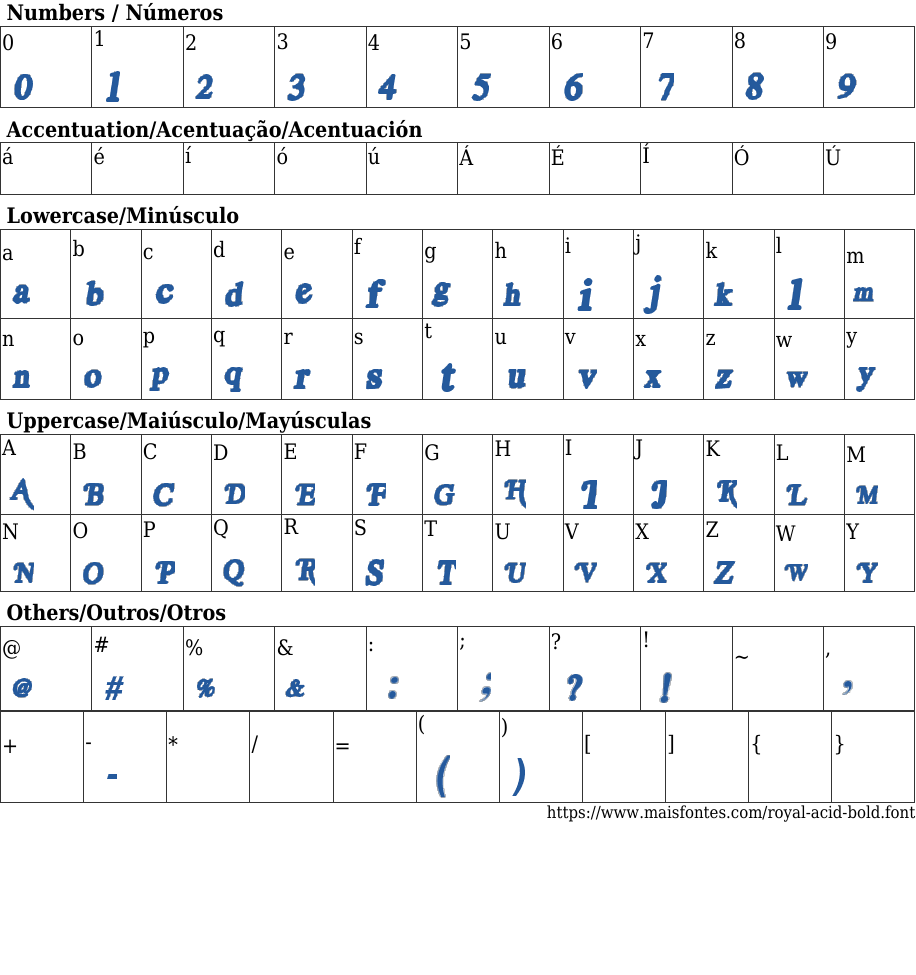 Royal Acid Bold: Free Font Download | MaisFontes