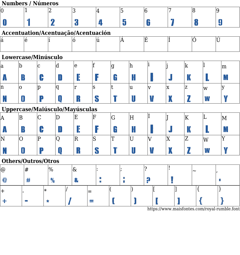 Royal Rumble Font: Free Download | MaisFontes
