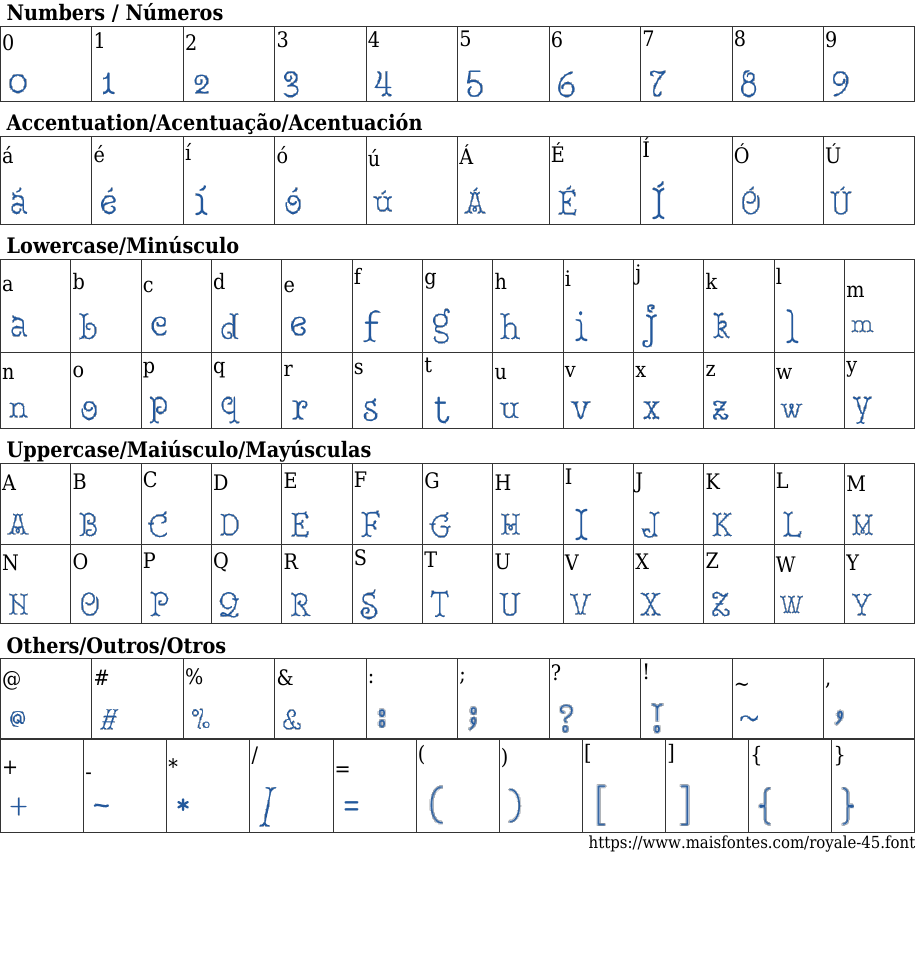 Royale 45: Free Font Download | MaisFontes