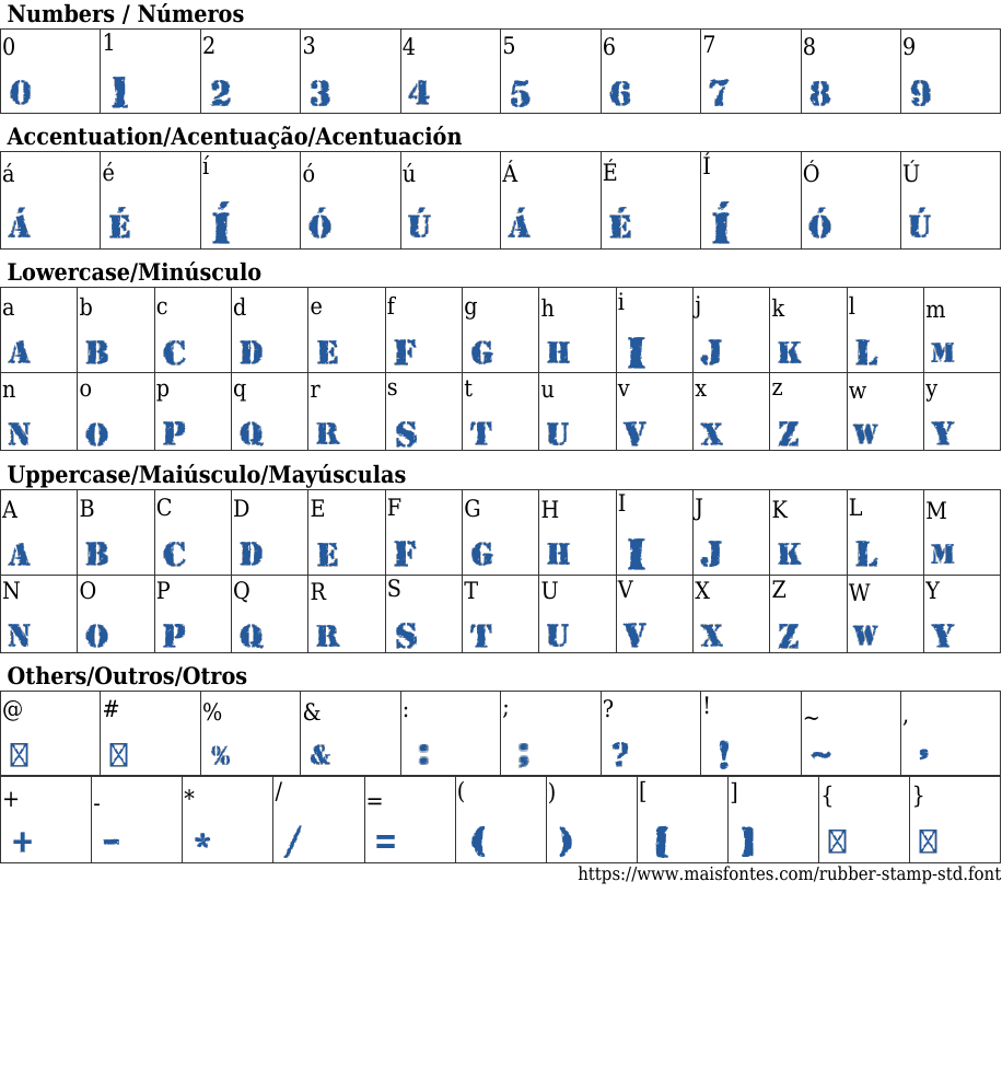 Rubber Stamp Std: Free Font Download | MaisFontes