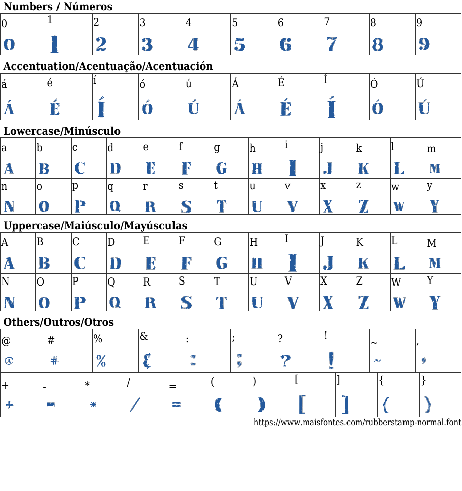 Rubber Stamp Normal Font: Free Download | MaisFontes