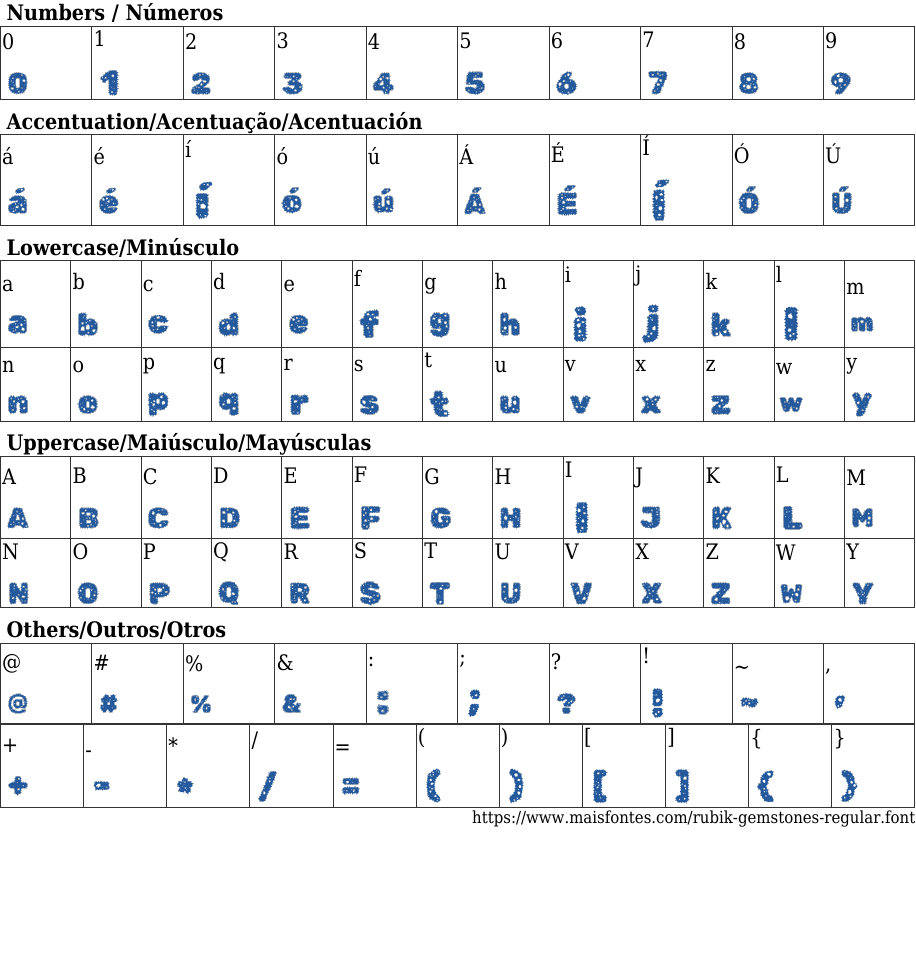 Rubik Gemstones Regular: Free Font Download | MaisFontes