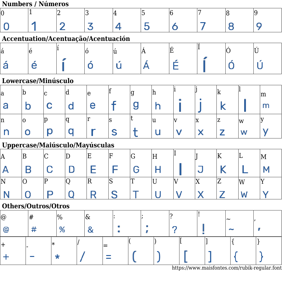 Rubik Regular Font: Free Download | MaisFontes