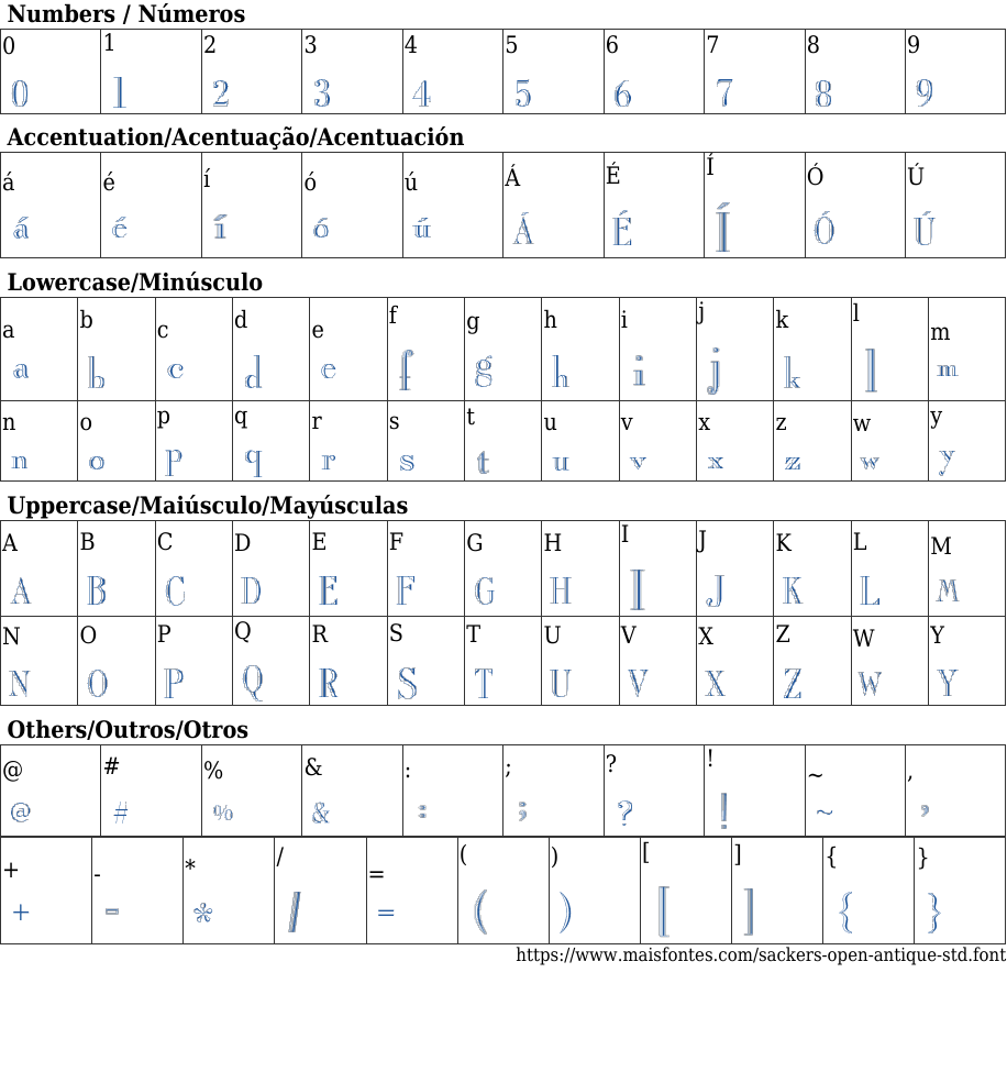 Sackers Open Antique Std: Free Font Download | MaisFontes
