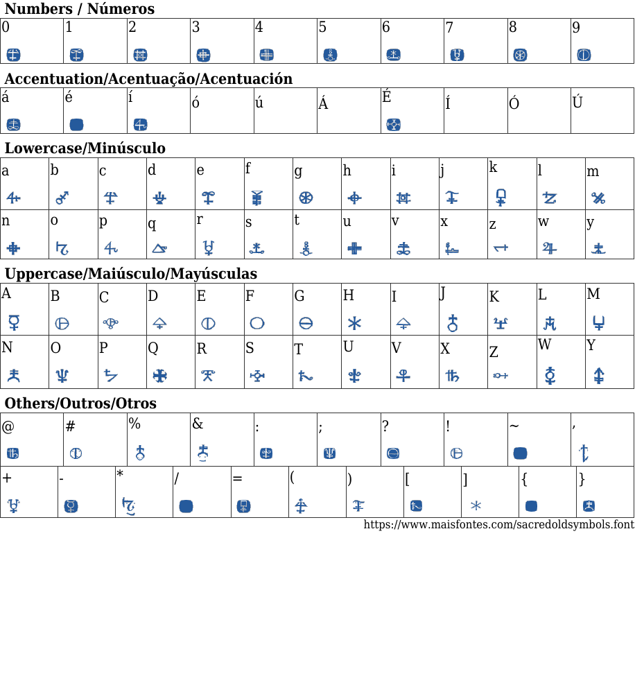 Sacred Old Symbols: Free Font Download | MaisFontes