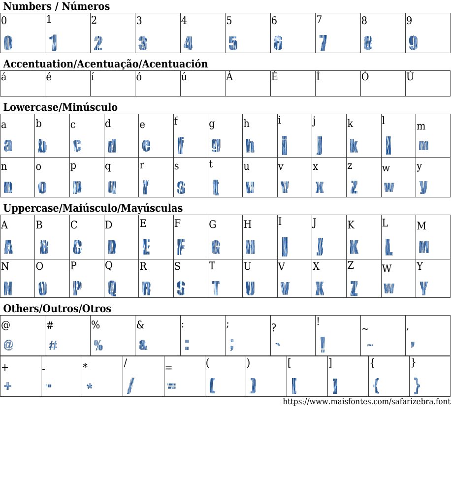 Safari Zebra: Free Font Download | MaisFontes