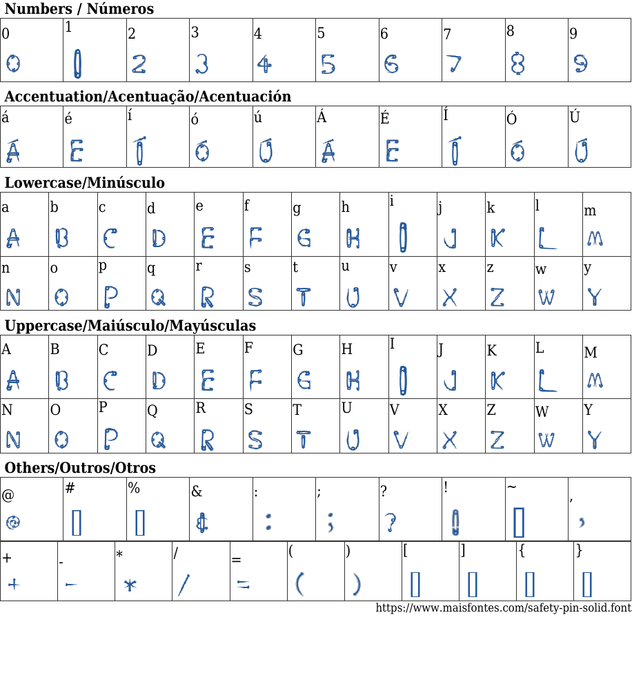 Safety Pin Solid: Free Font Download | MaisFontes