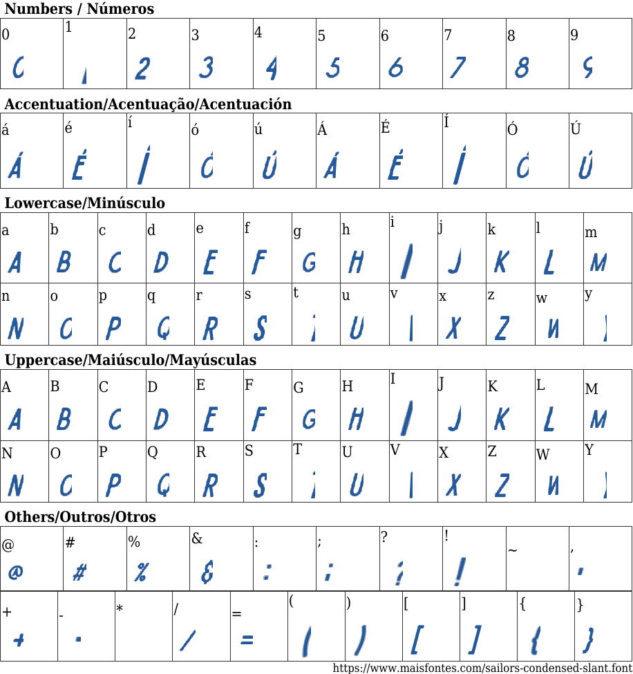 Sailors Condensed Slant: Free Font Download | MaisFontes