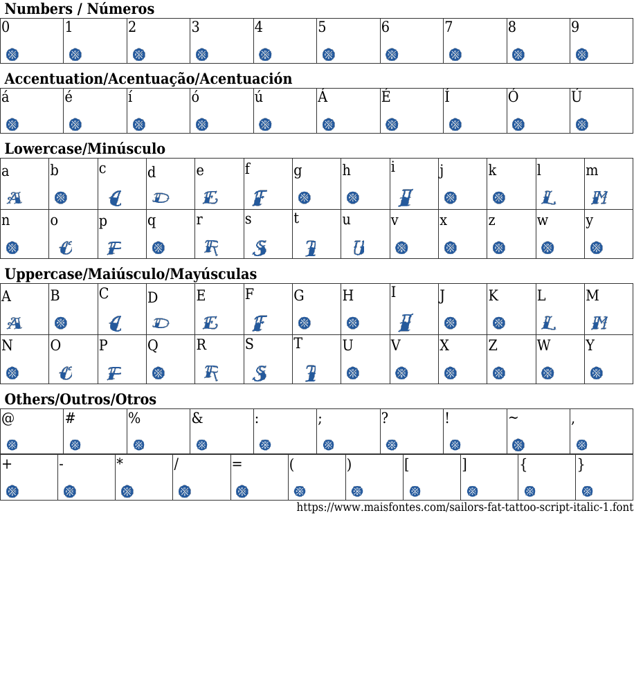 Sailors Fat Tattoo Script Italic: Free Font Download | MaisFontes