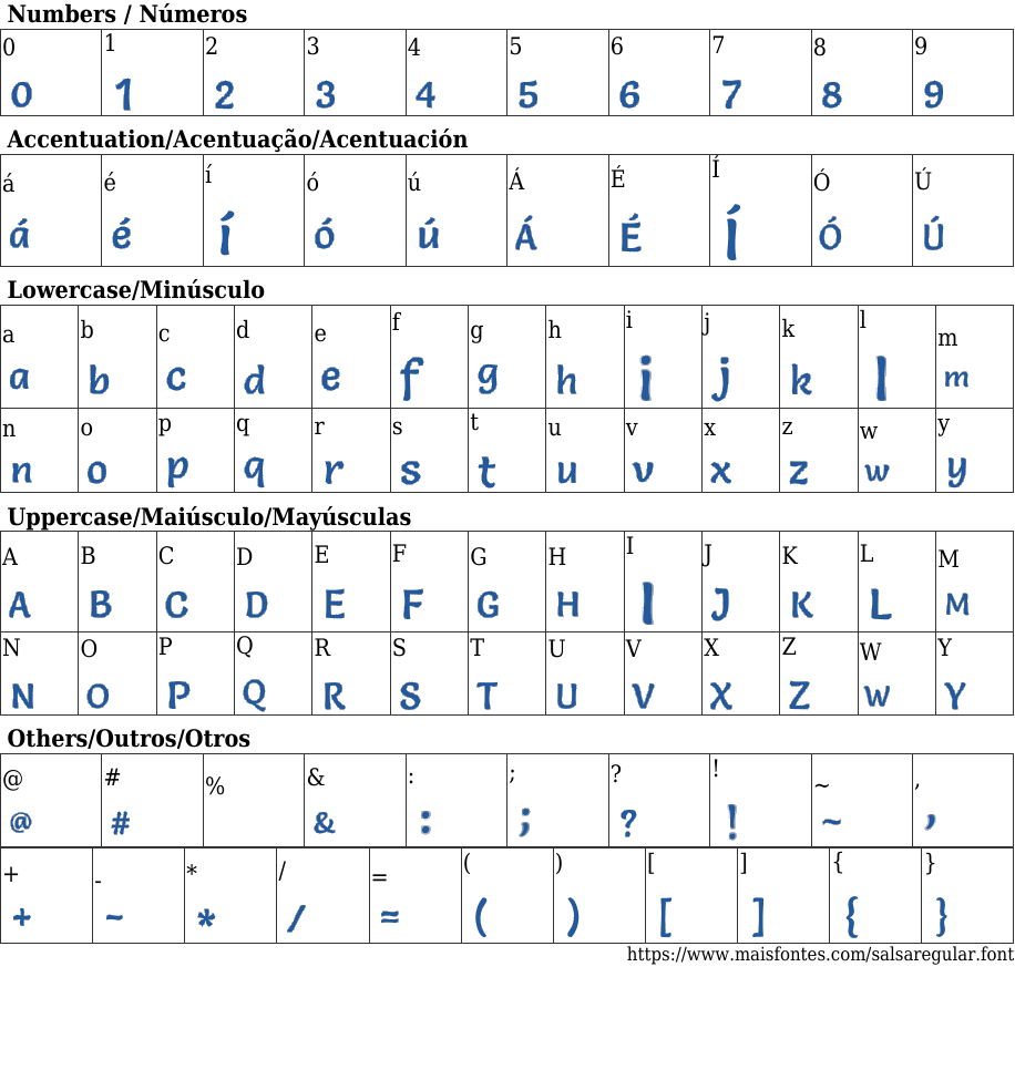 Salsa Regular: Free Font Download | MaisFontes