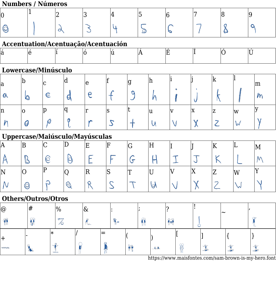 Sam Brown is My Hero: Baixar Fonte Grátis | MaisFontes