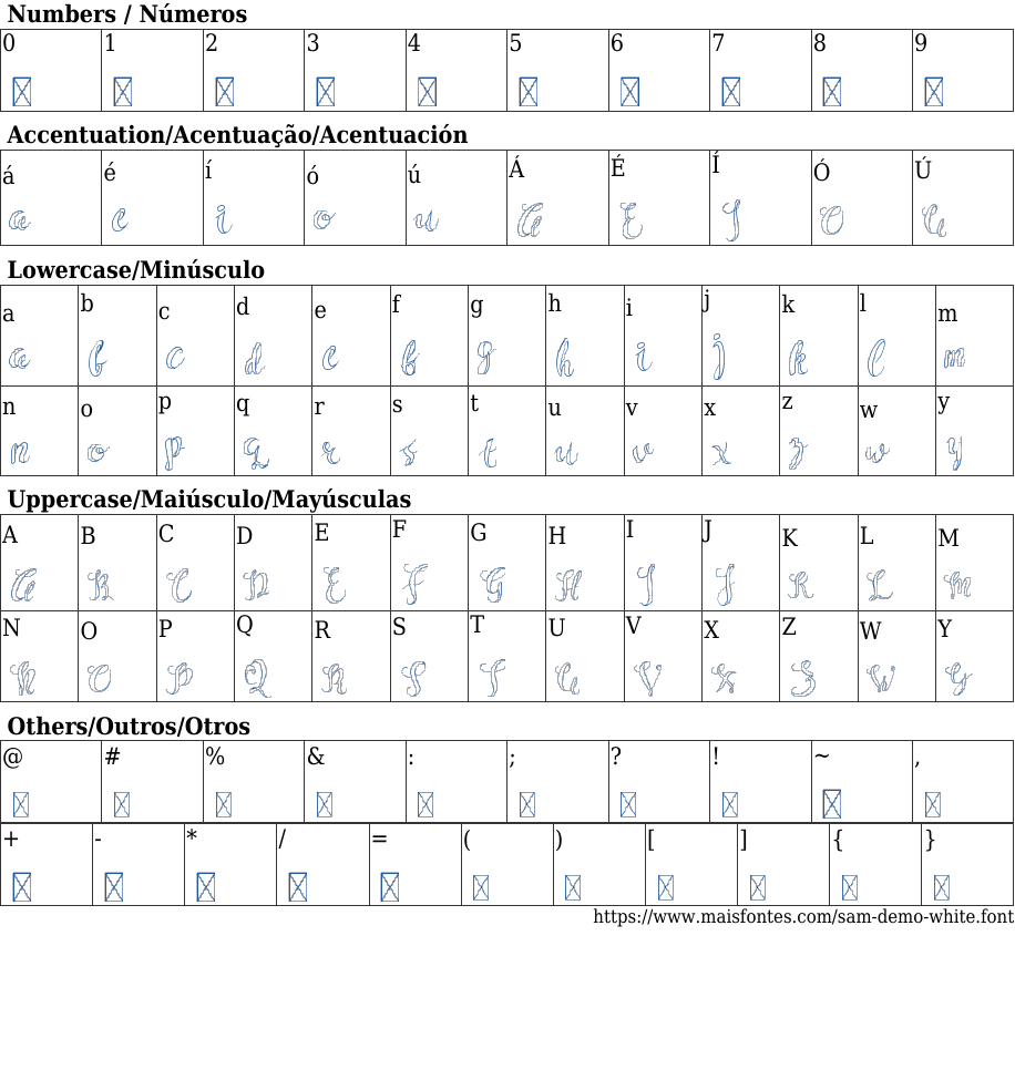 Sam Demo White: Baixar Fonte Grátis | MaisFontes