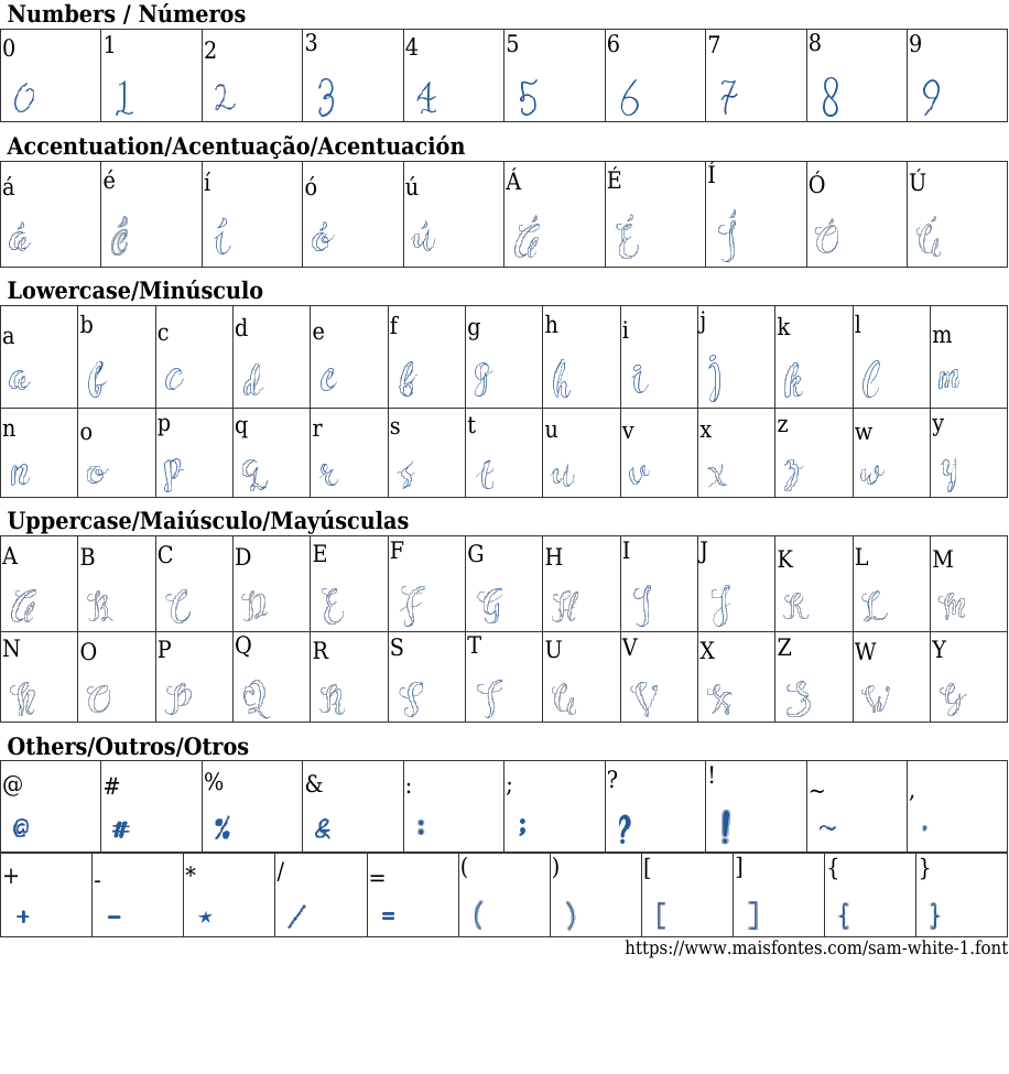 Sam White Larger: Baixar Fonte Grátis | MaisFontes