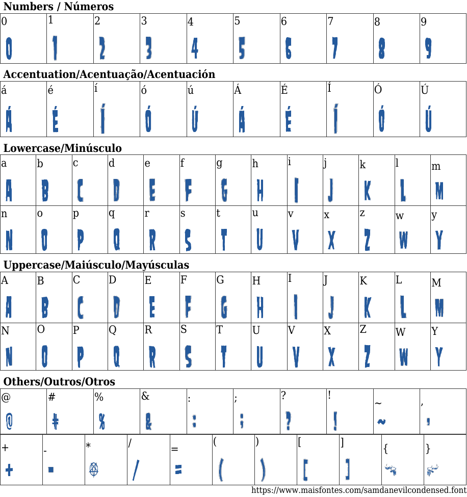 Samdan Evil Condensed: Free Font Download | MaisFontes