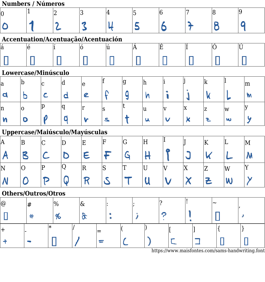 Sams Handwriting Font: Free Download | MaisFontes