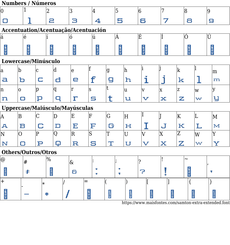 Samton Extra Extended: Baixar Fonte Grátis | MaisFontes