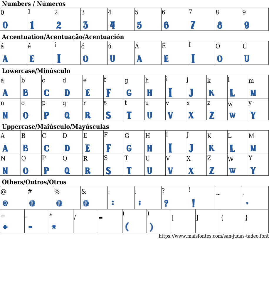 San Judas Tadeo Font: Free Download | MaisFontes