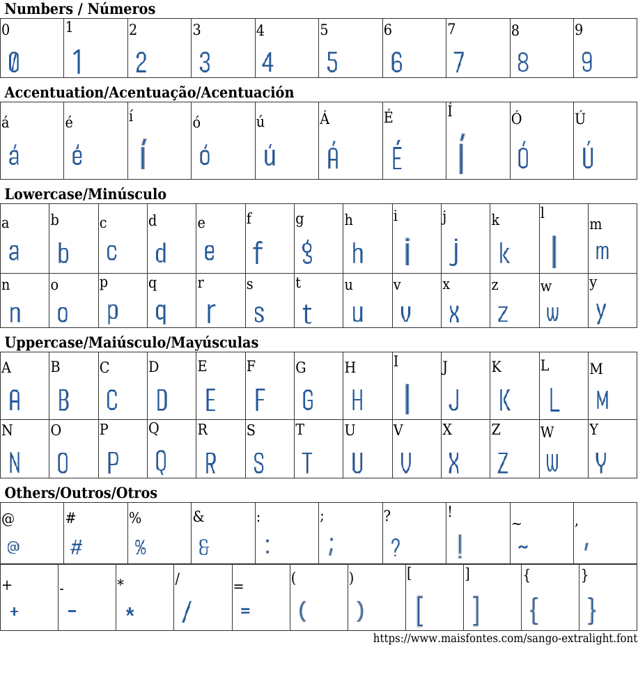 Sango ExtraLight Font: Free Download | MaisFontes