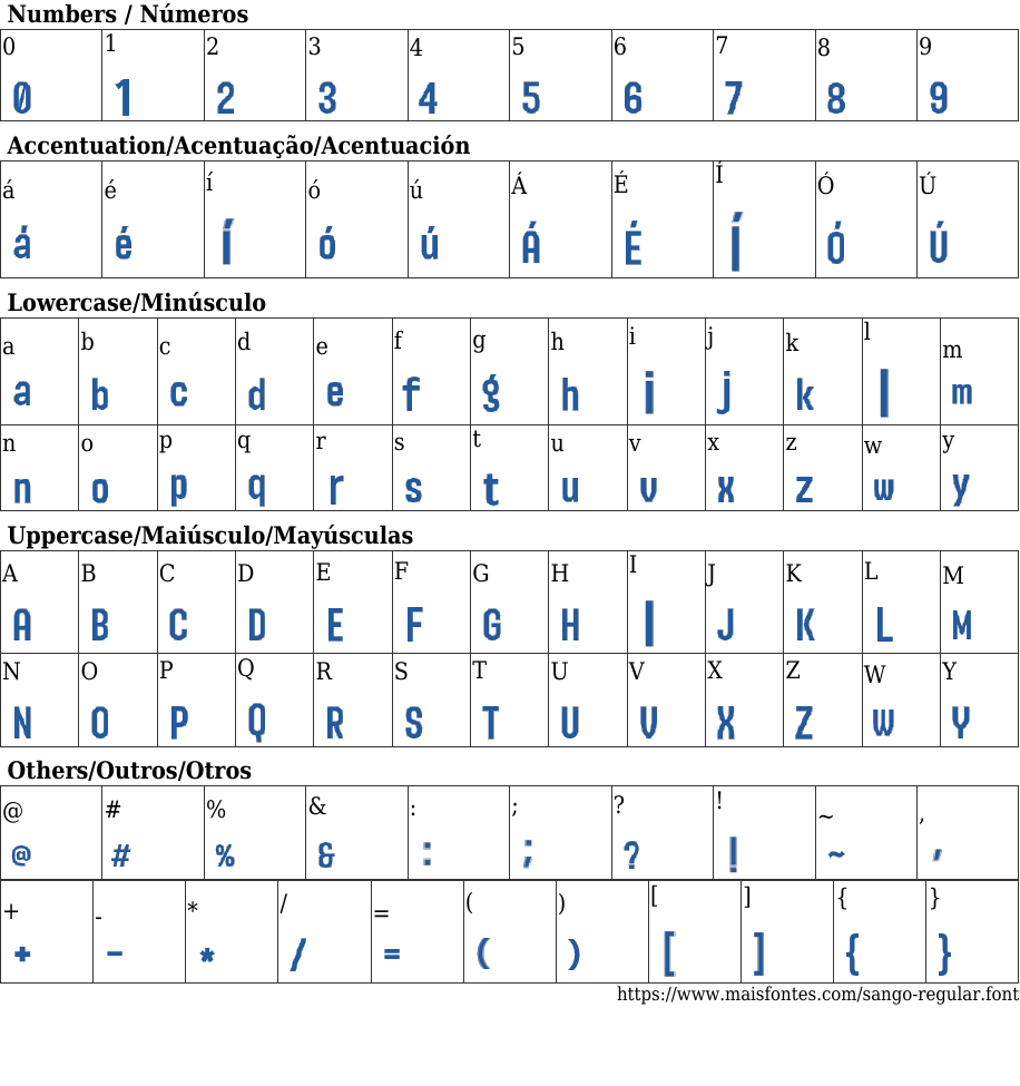 Sango Regular: Free Font Download | MaisFontes