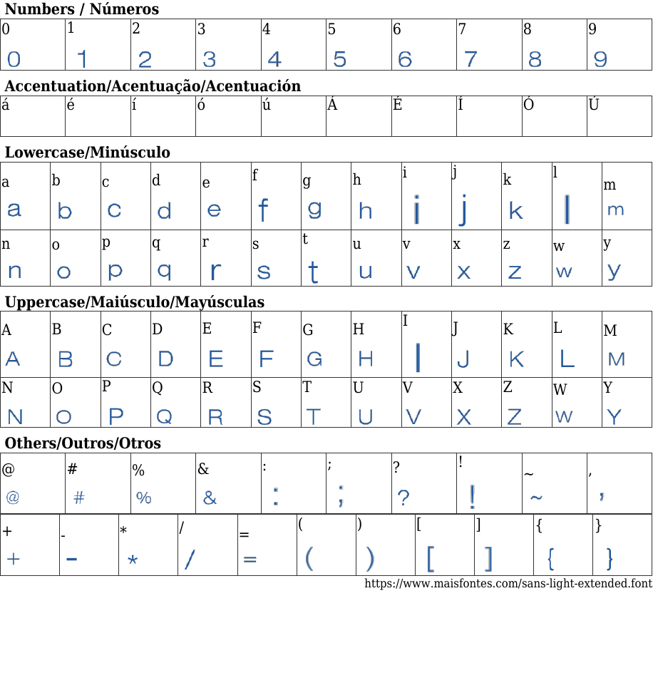 Sans Light Extended: Free Font Download | MaisFontes