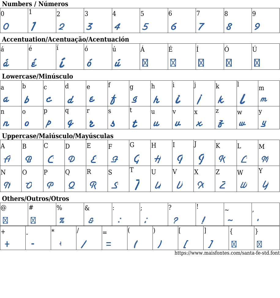 Santa Fe Std: Download Free Font | MaisFontes