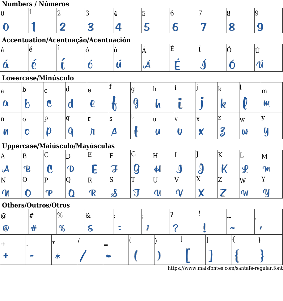 Santa Fe Regular: Free Font Download | MaisFontes