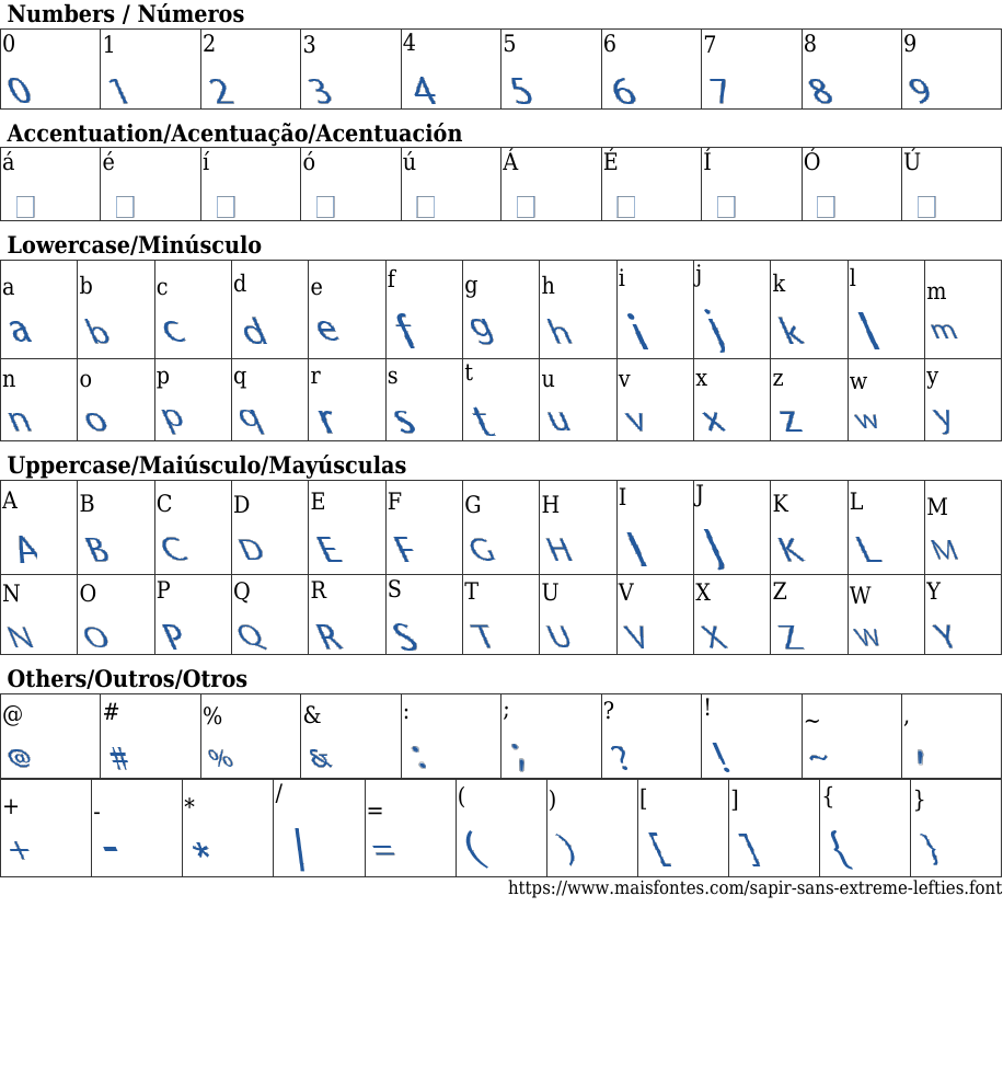 Sapir Sans Extreme Lefties Font: Free Download | MaisFontes