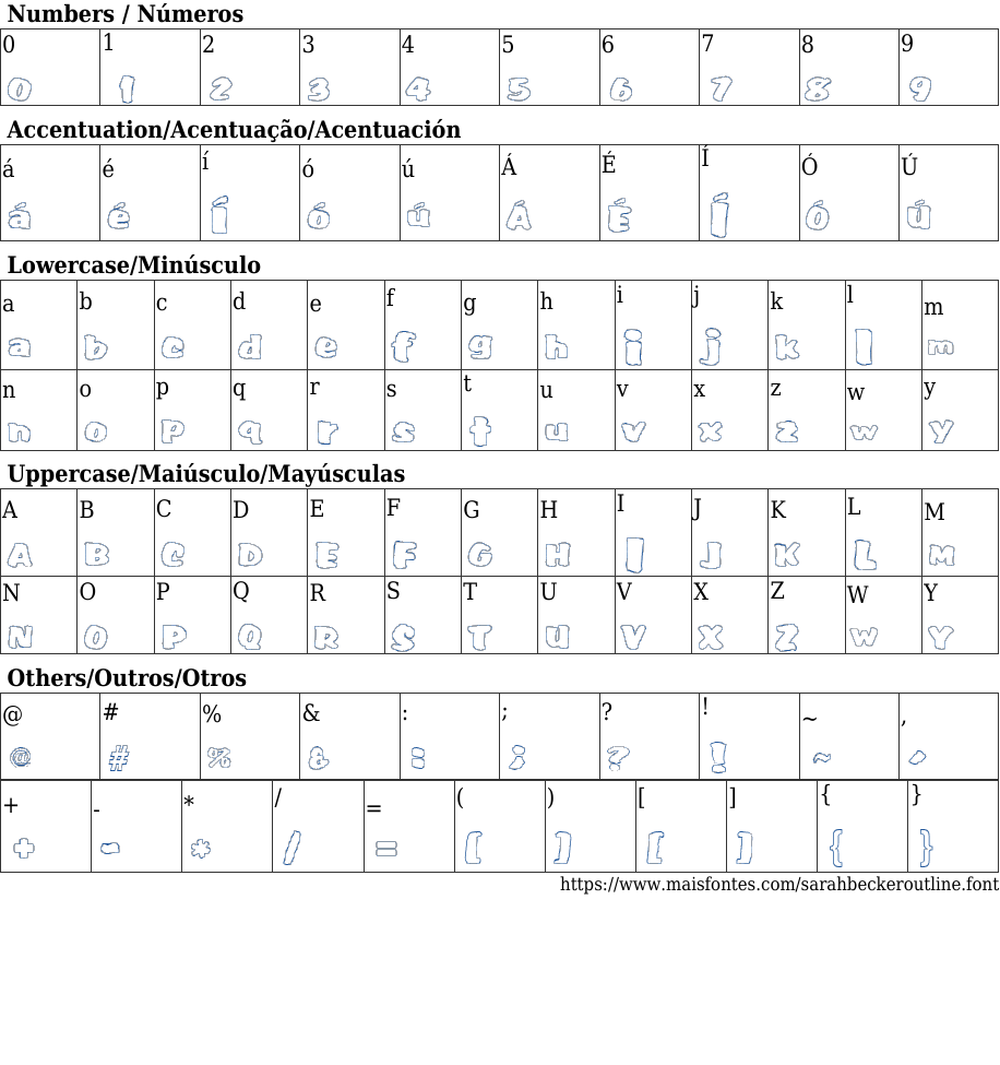 Sarah Becker Outline: Free Font Download | MaisFontes