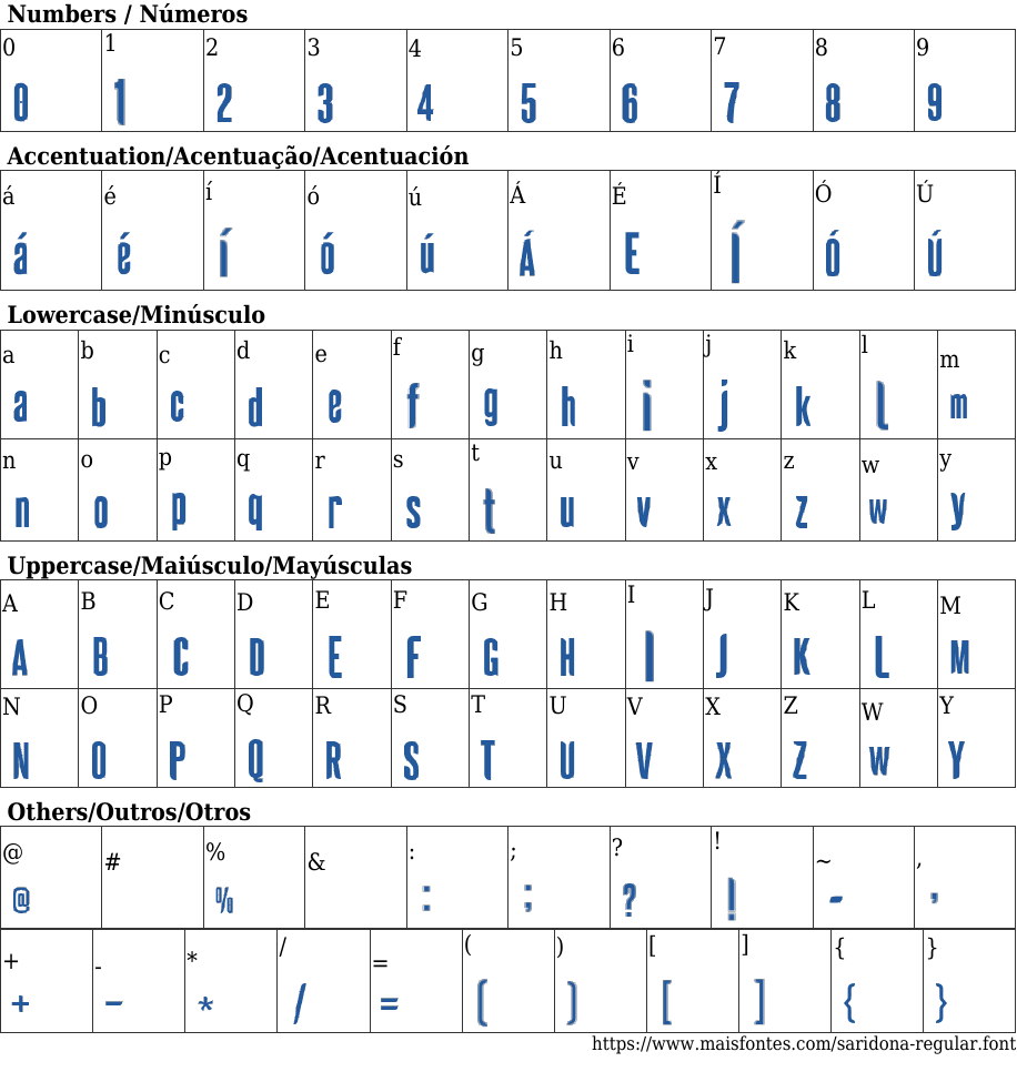 Saridona Regular: Free Font Download | MaisFontes
