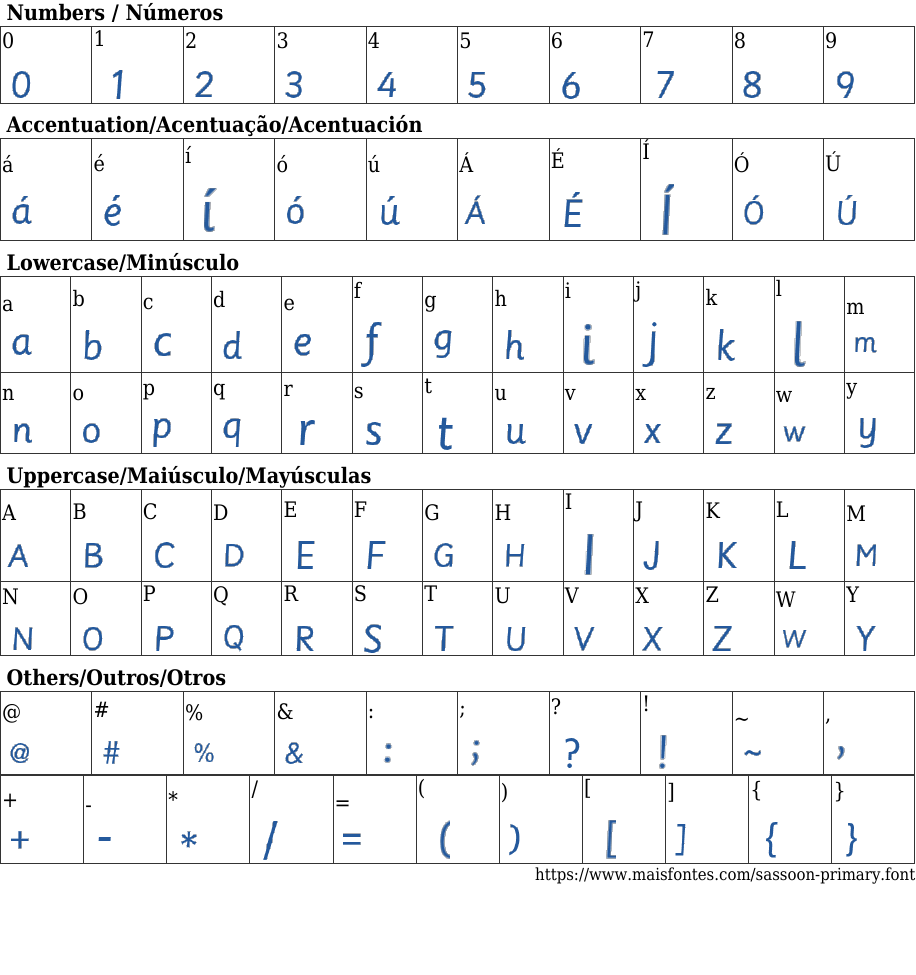 Sassoon Primary Font: Free Download | MaisFontes