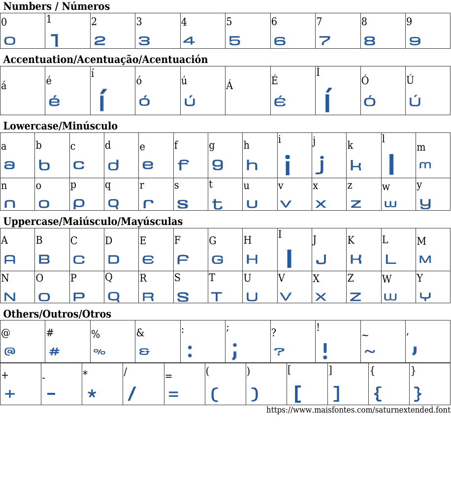 Saturn Extended Font: Free Download | MaisFontes