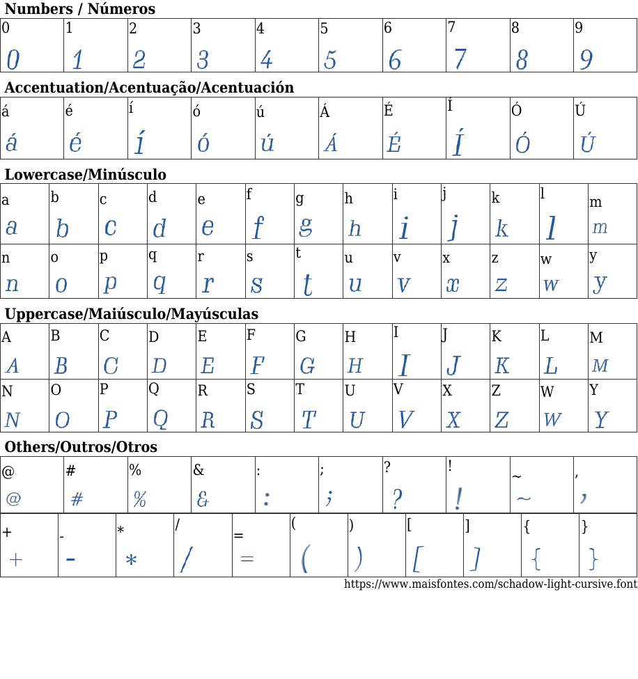 Schadow Light Cursive: Free Font Download | MaisFontes