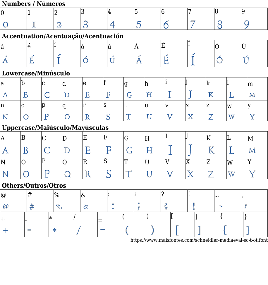 Schneidler Mediaeval SemiCaps TOT: Baixar Fonte Grátis | MaisFontes