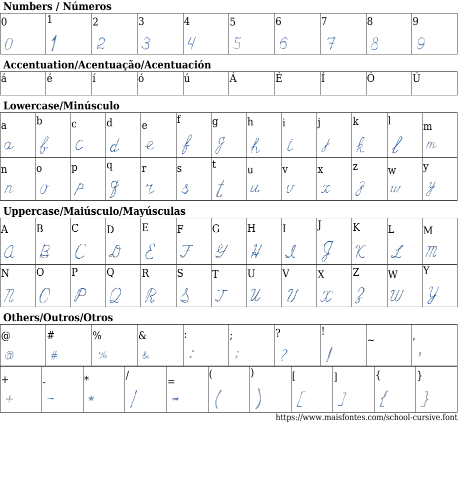 School Cursive: Download Free Font | MaisFontes