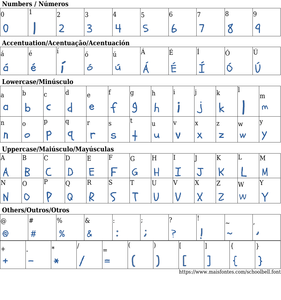 Schoolbell: Baixar Fonte Grátis | MaisFontes