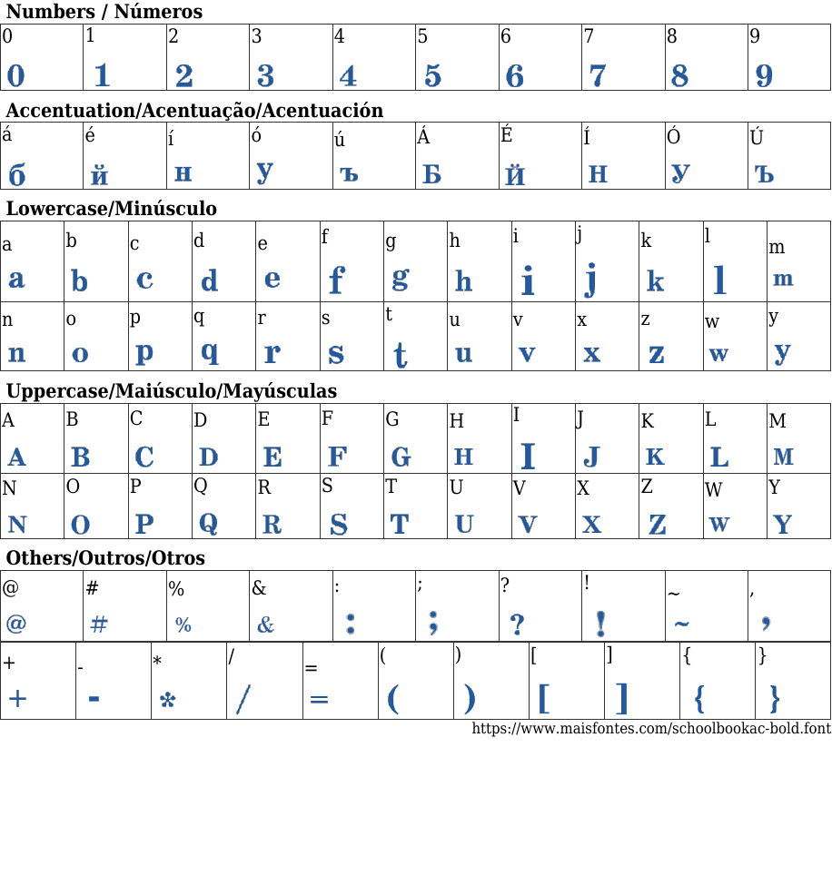 SchoolBook AC Bold: Free Font Download | MaisFontes