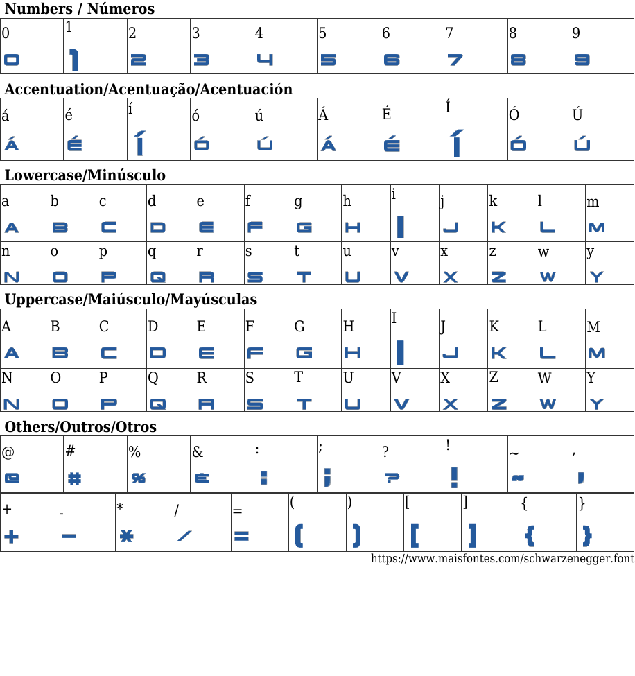 Schwarzenegger: Baixar Fonte Grátis | MaisFontes