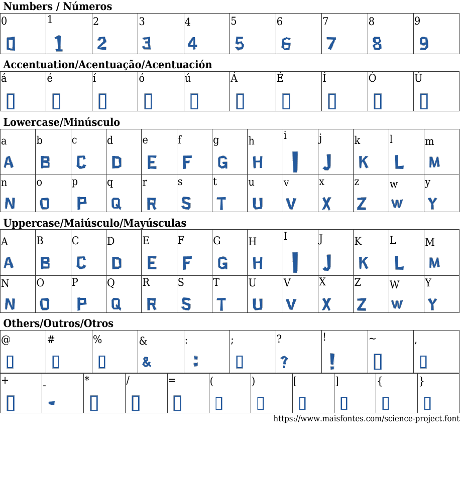 Science Project: Free Font Download | MaisFontes