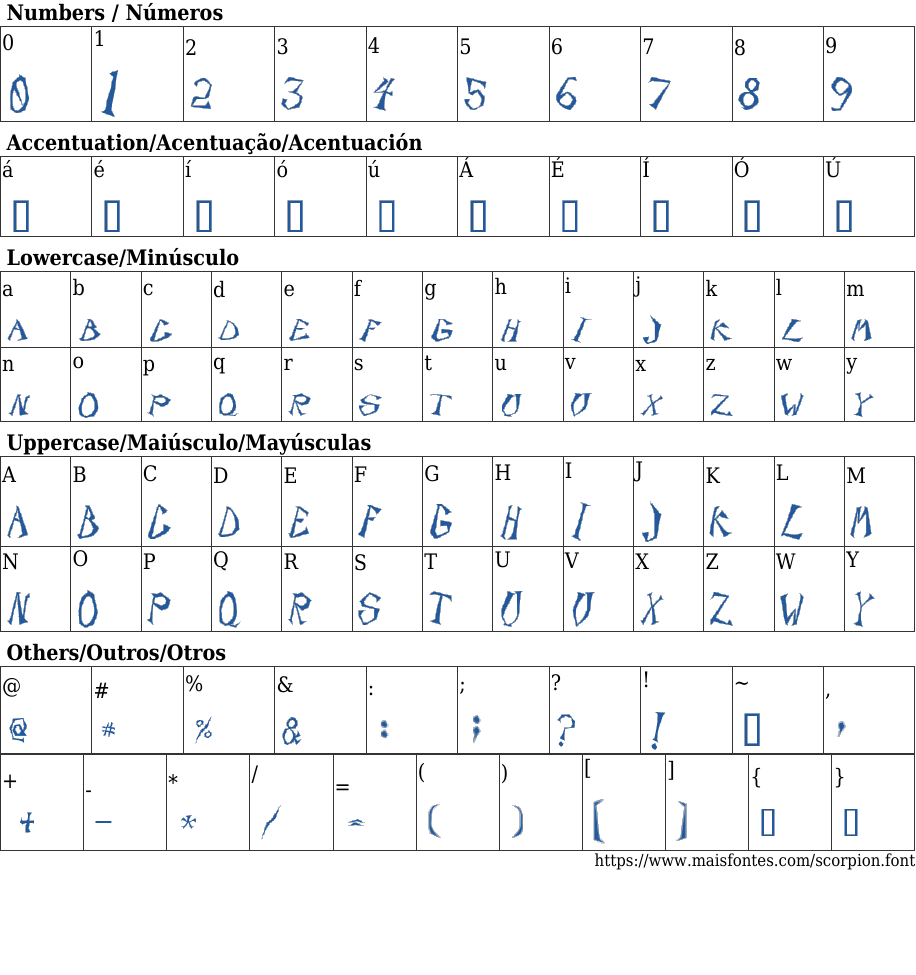 Scorpion: Free Font Download | MaisFontes