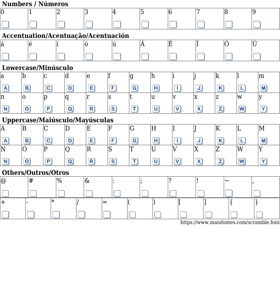 Scramble: Free Font Download | MaisFontes