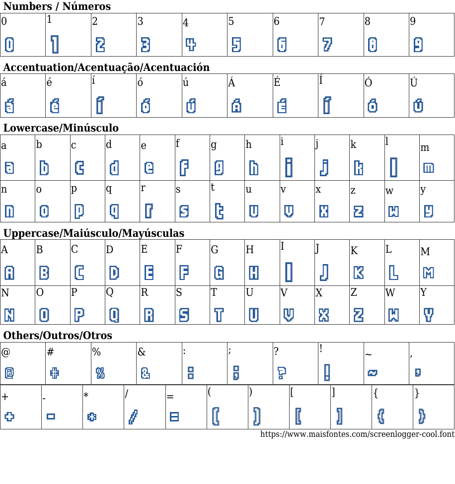 Screen Logger Cool: Baixar Fonte Grátis | MaisFontes