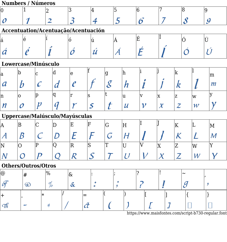 Script B730 Regular: Free Font Download | MaisFontes