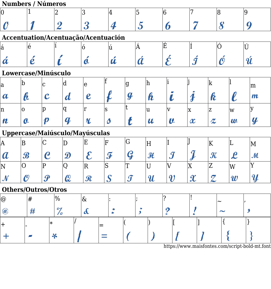 Script Bold MT：免费字体下载 | MaisFontes
